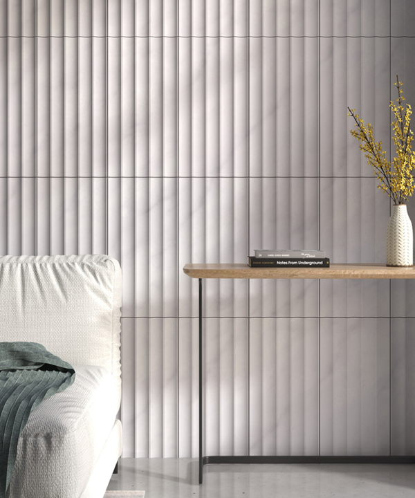 Wide Flutes Convex Tile | Luxury Natural Stone Artistic Textured ...