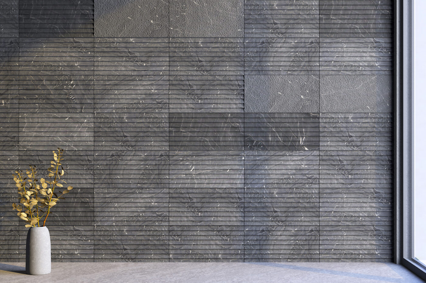 Tapered Groove Tile | Luxury Natural Stone Artistic Textured ...