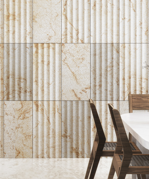 Wide Flutes Convex Tile | Luxury Natural Stone Artistic Textured ...