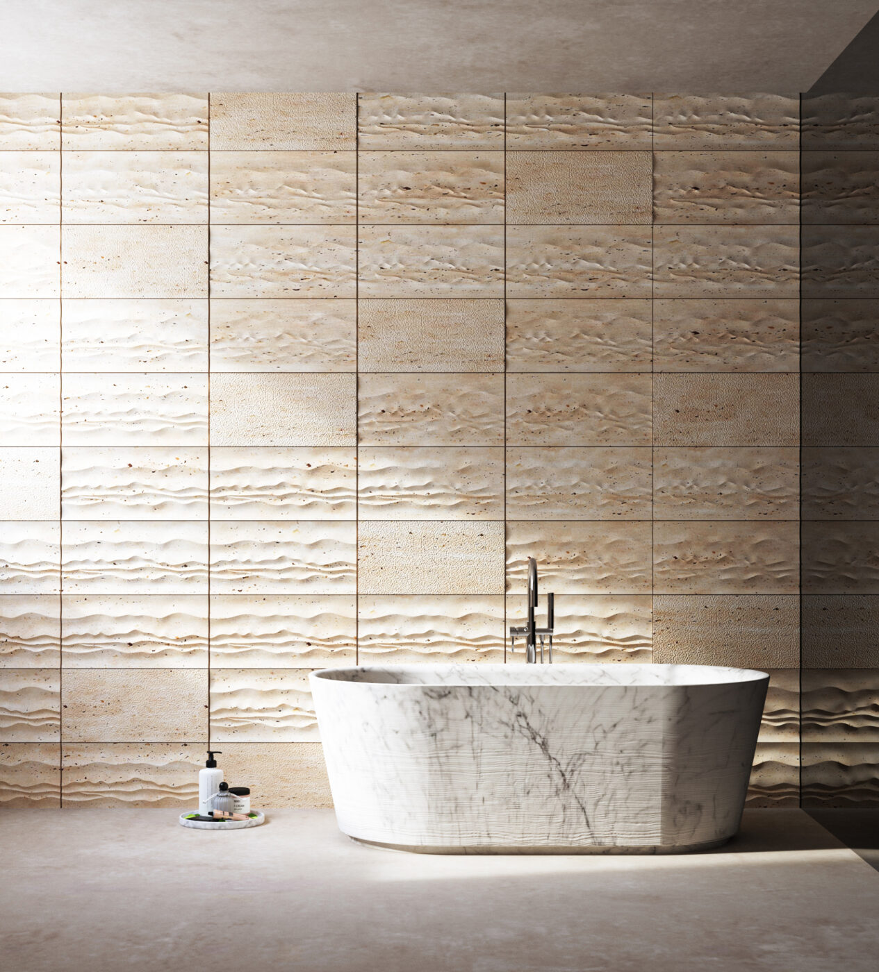 Flow Tile | Luxury Natural Stone Artistic Textured Dimensional Tile ...