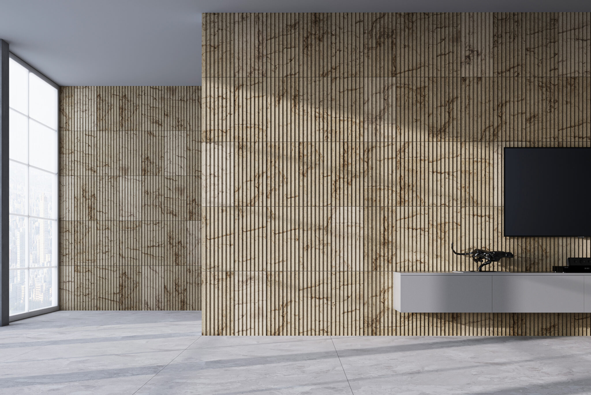 Tapered Groove Tile | Luxury Natural Stone Artistic Textured ...