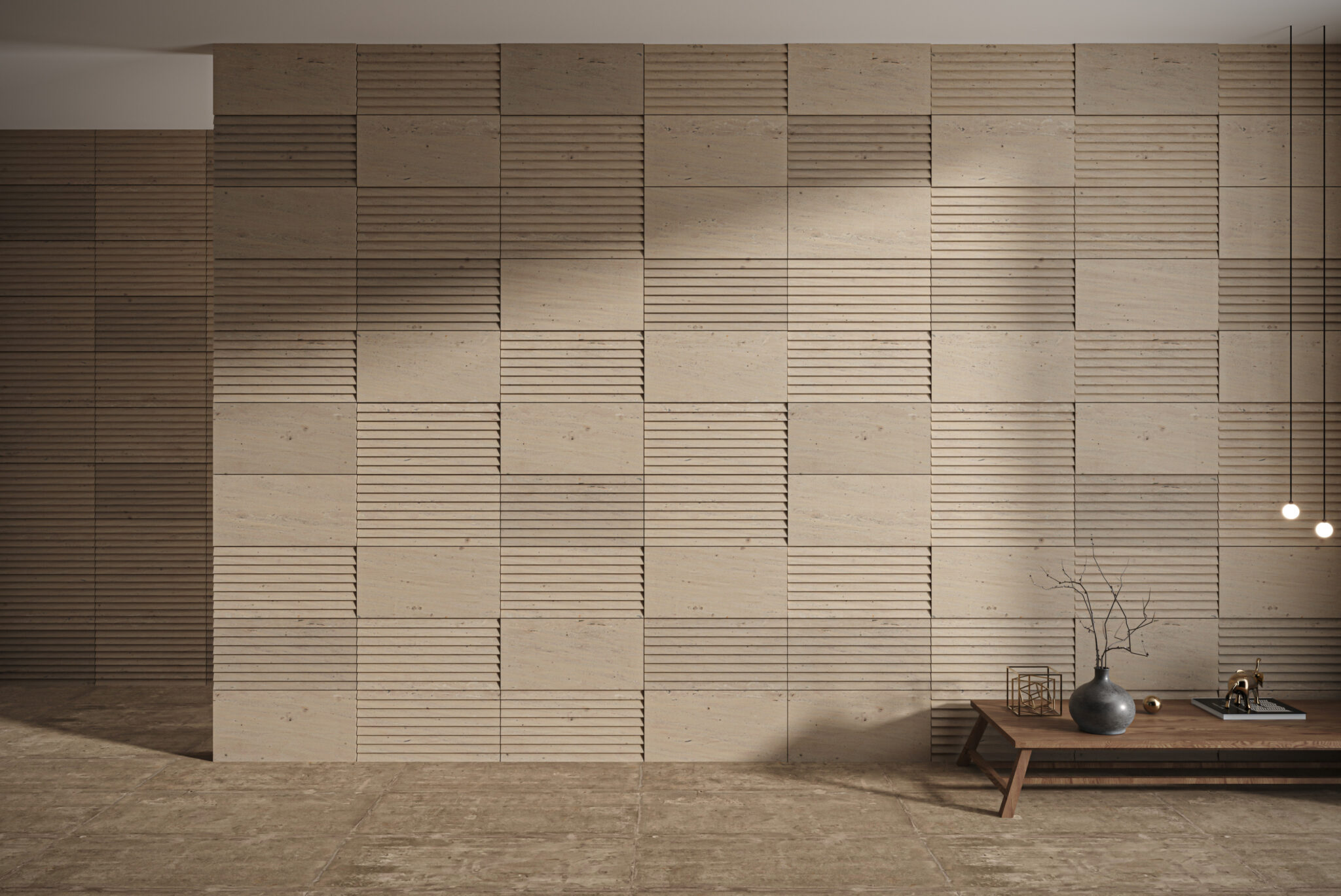 Tapered Groove Tile | Luxury Natural Stone Artistic Textured ...