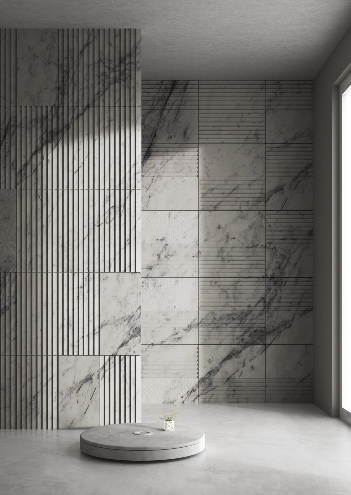 Tapered Groove Tile | Luxury Natural Stone Artistic Textured ...