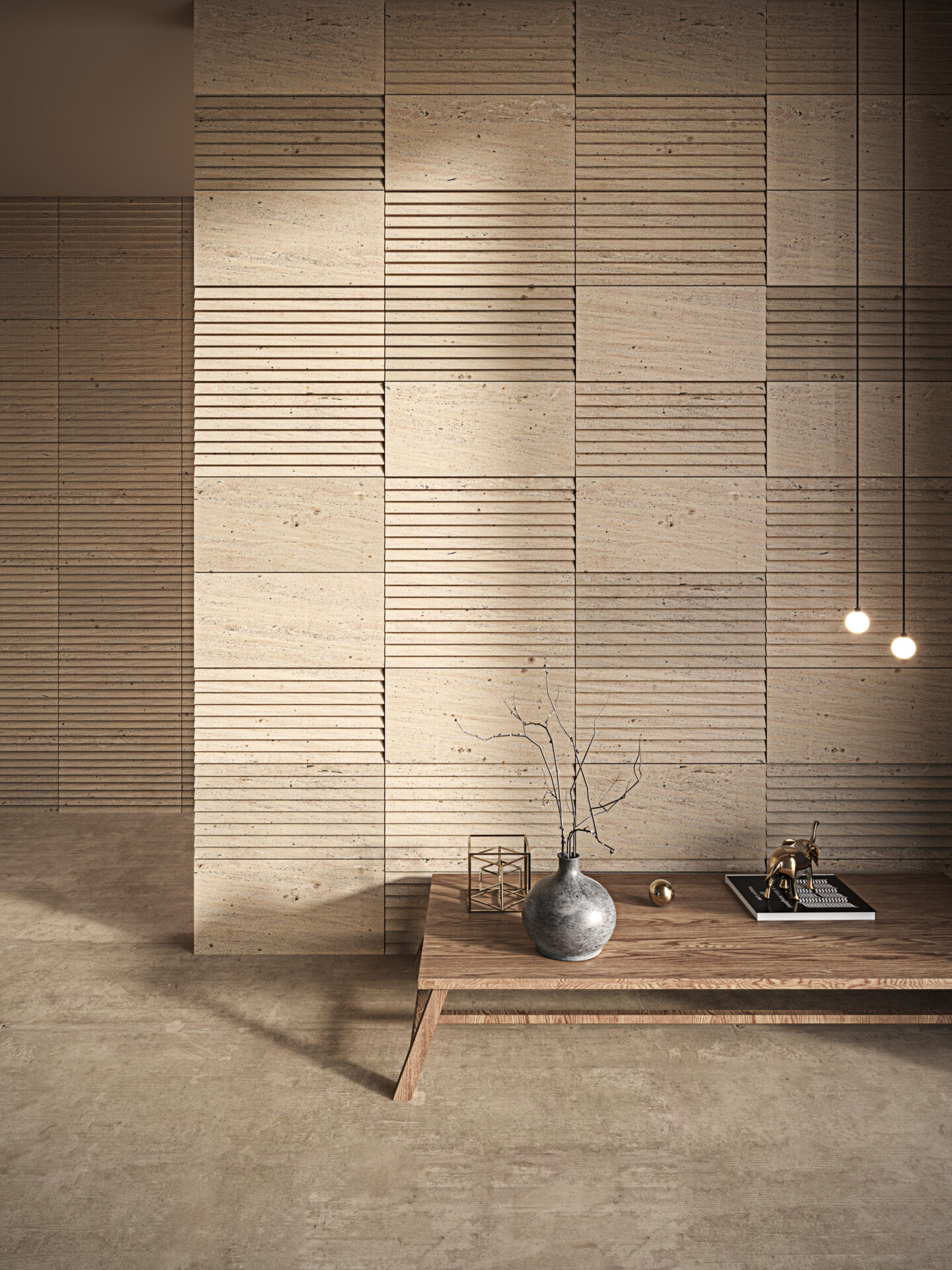 Tapered Groove Tile | Luxury Natural Stone Artistic Textured ...