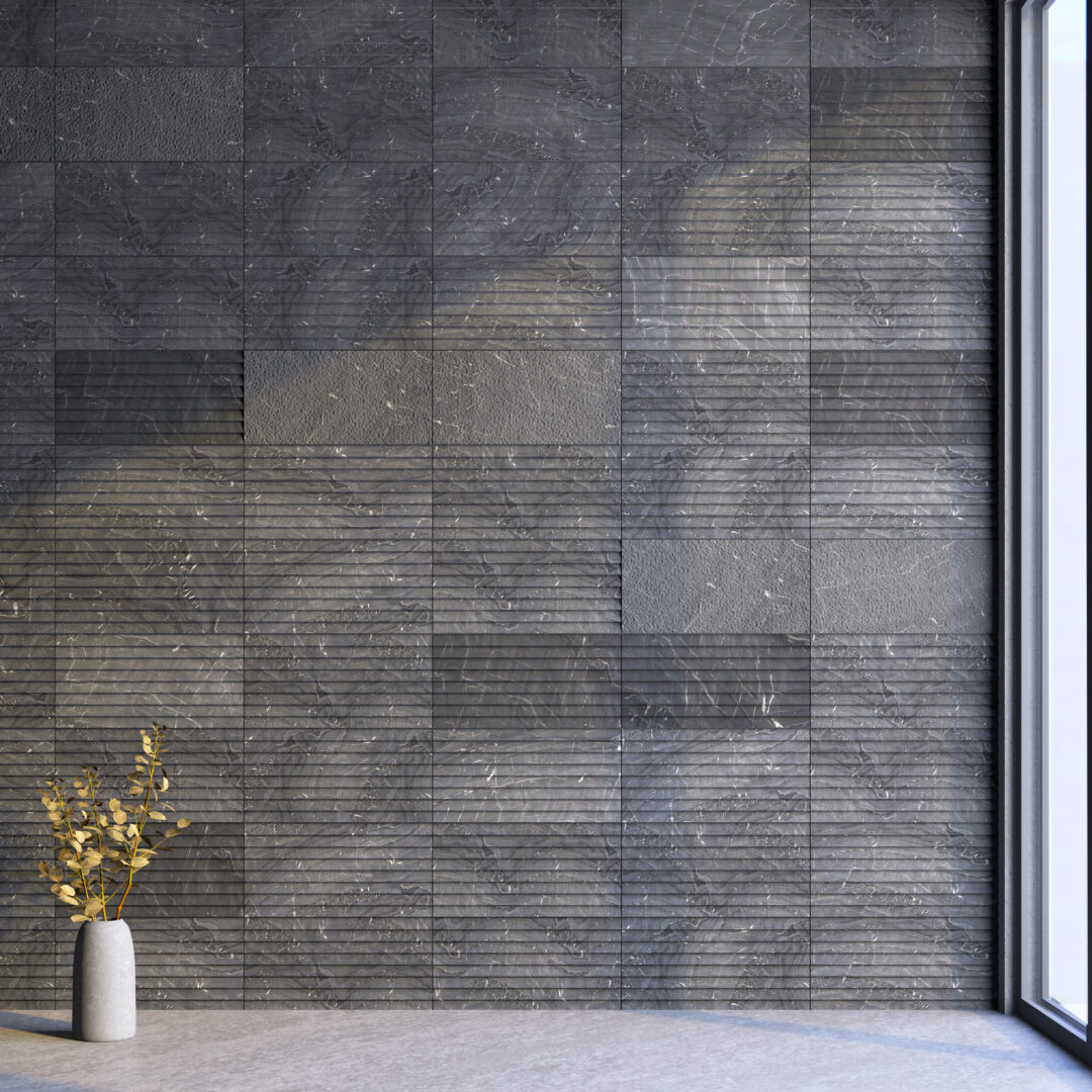 Tapered Groove Tile | Luxury Natural Stone Artistic Textured ...