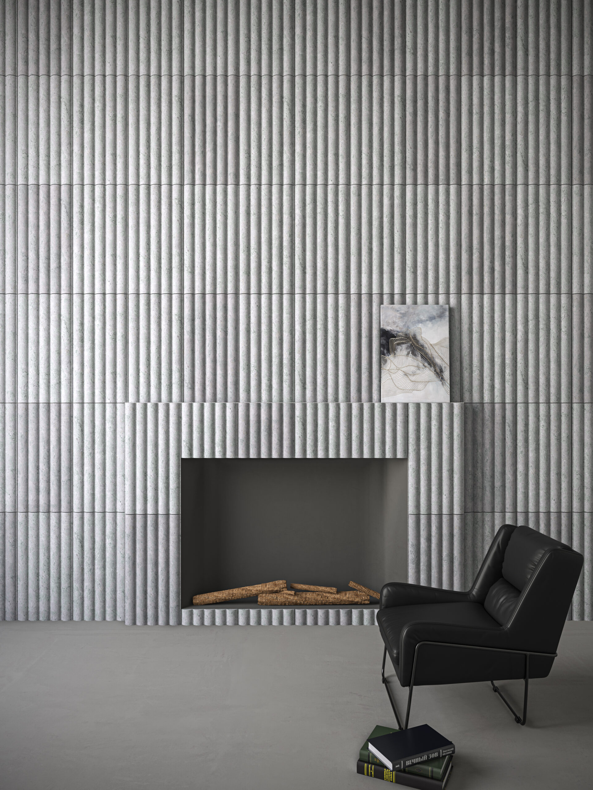 Wide Flutes Convex Tile | Luxury Natural Stone Artistic Textured ...