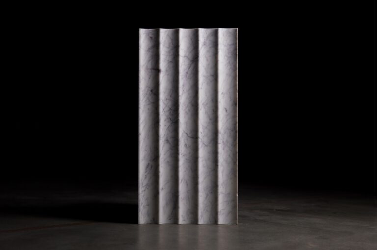 Wide Flutes Concave Tile | Luxury Natural Stone Artistic Textured ...